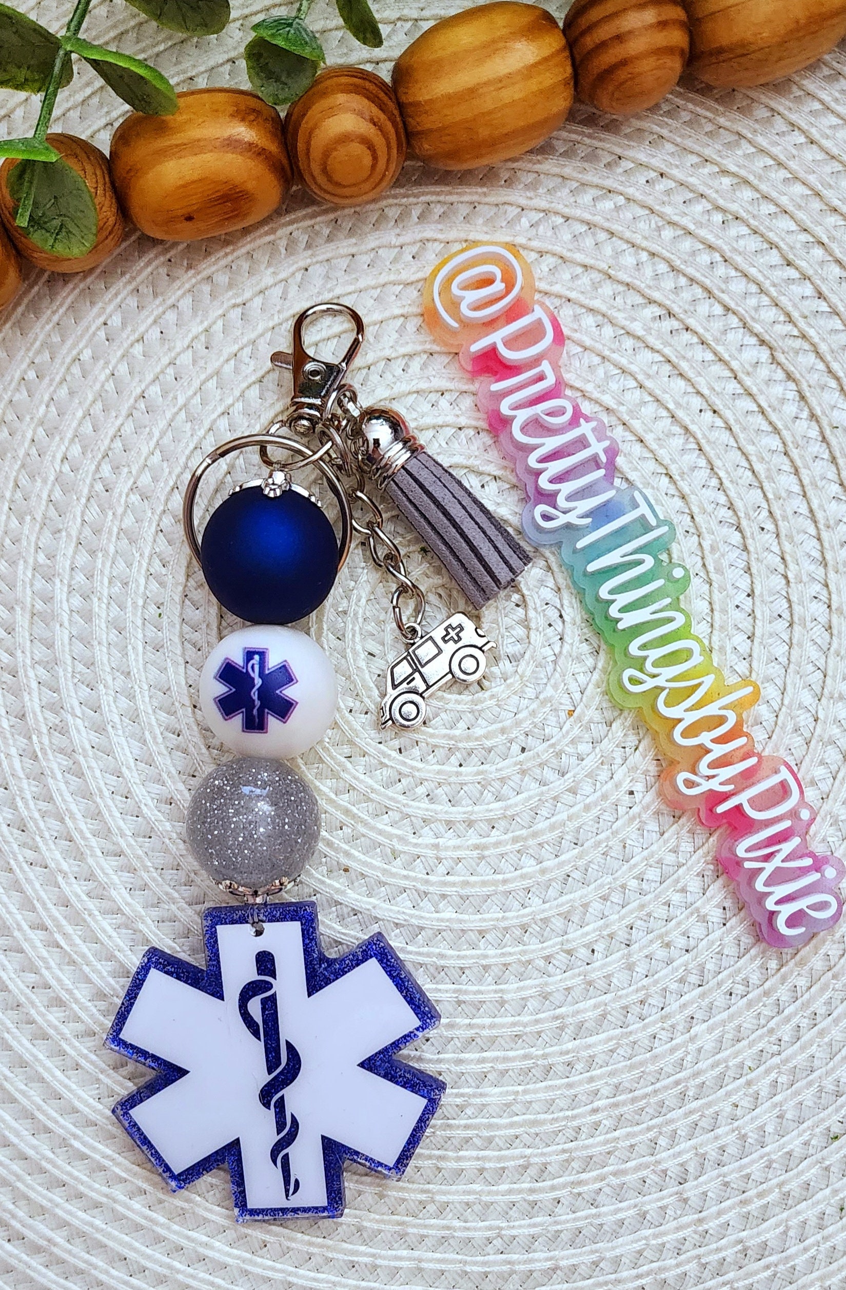 EMS Keychain Star of Life Keychain Paramedic EMT EMS Star - Etsy