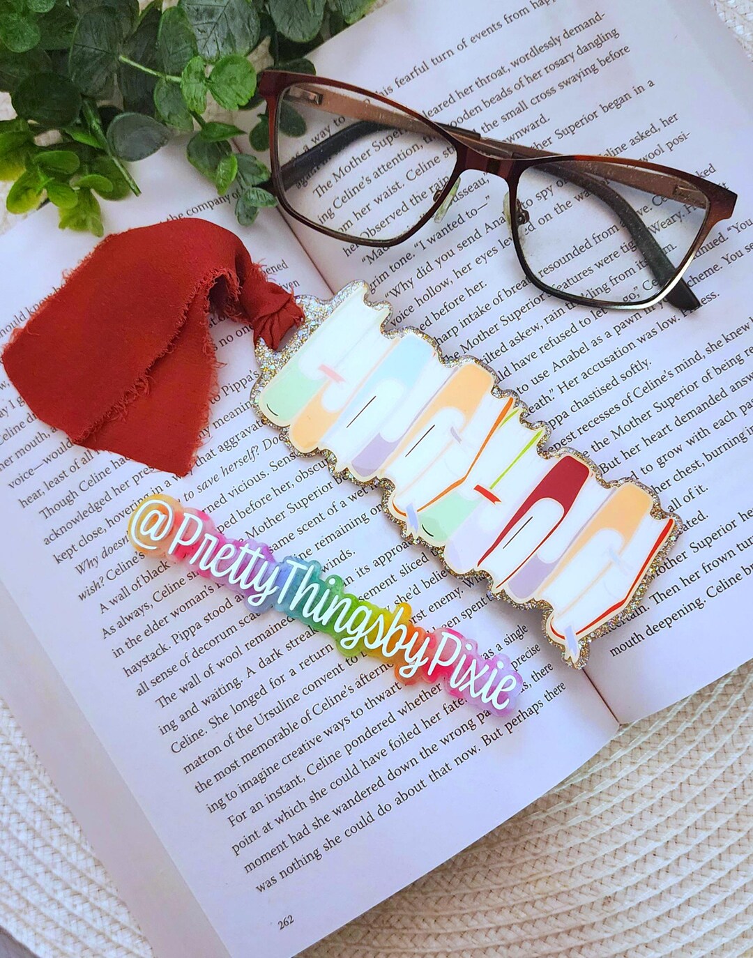 Book Stack Bookmark | Bookmark for Book Lovers | Teacher Gift | Gift ...