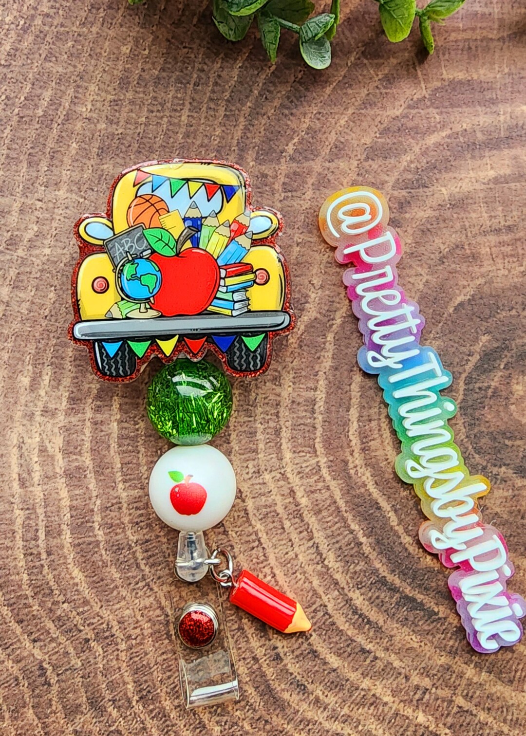 School Bus Driver Badge Reel, Glitter Teacher Appreciation Gift - Etsy