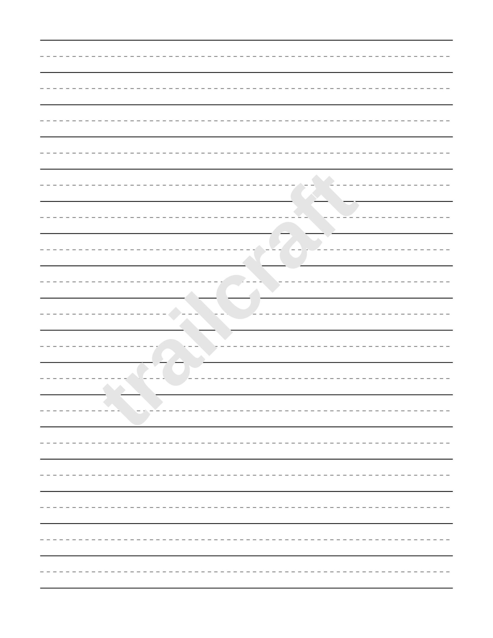 Handwriting Practice Lined Paper Printable - Etsy