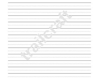 Lined Paper Printable - Handwriting Practice With Drawing Box Included ...