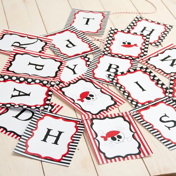 Pirate Bunting - Etsy UK