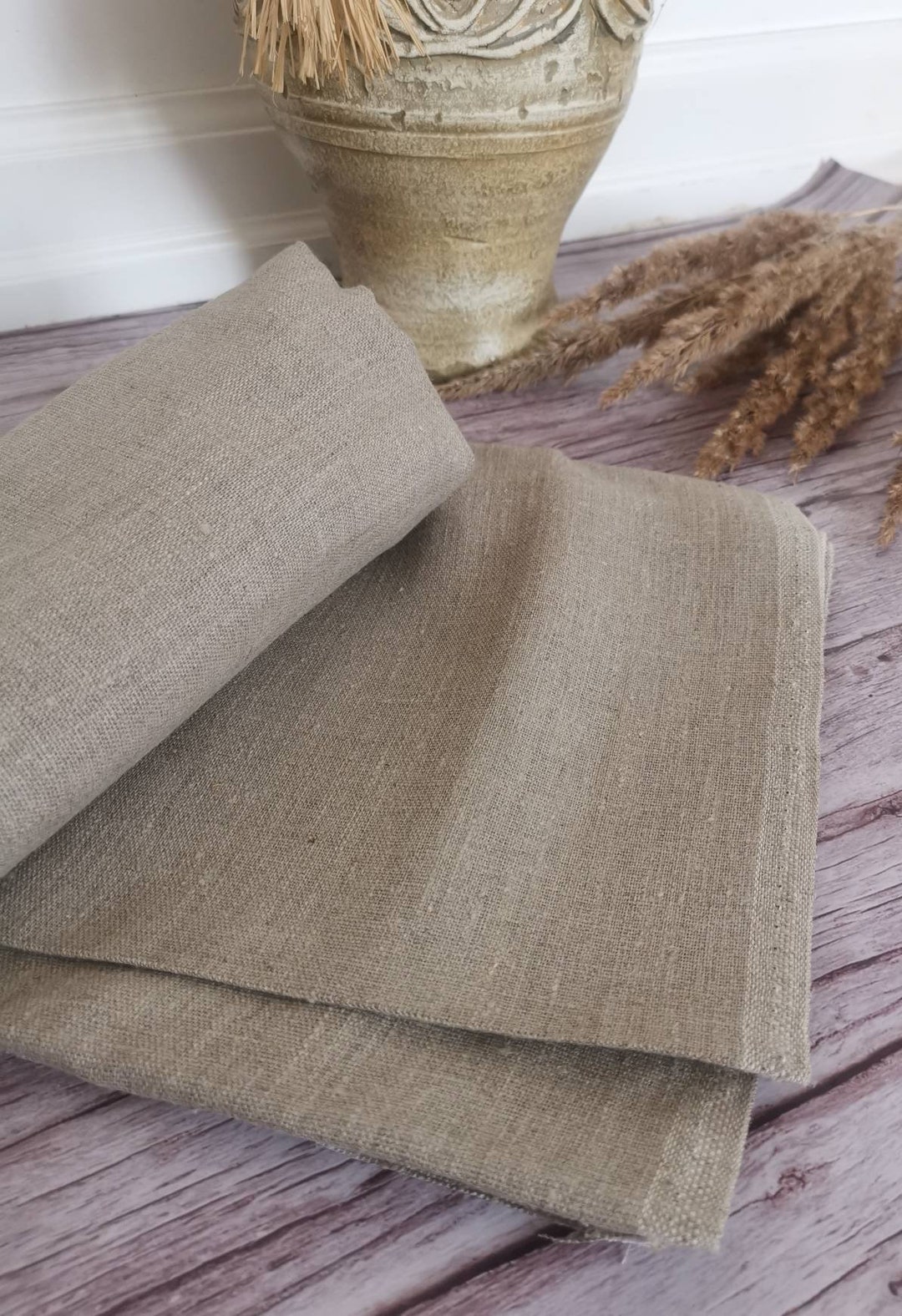 Raw Linen Fabric, DIY Linen Fabric, 100% Natural Linen Fabric, Wedding ...