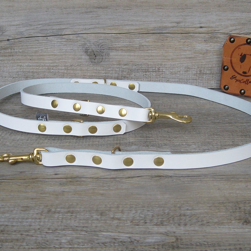 White Leash - Etsy