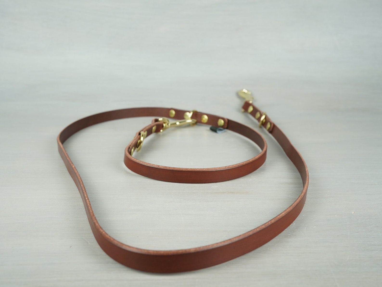 Leather Dog Leash Handsfree Leash Custom Lenght and Width | Etsy