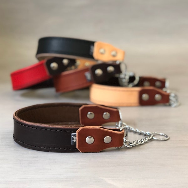 Brown Leather Collar - Etsy