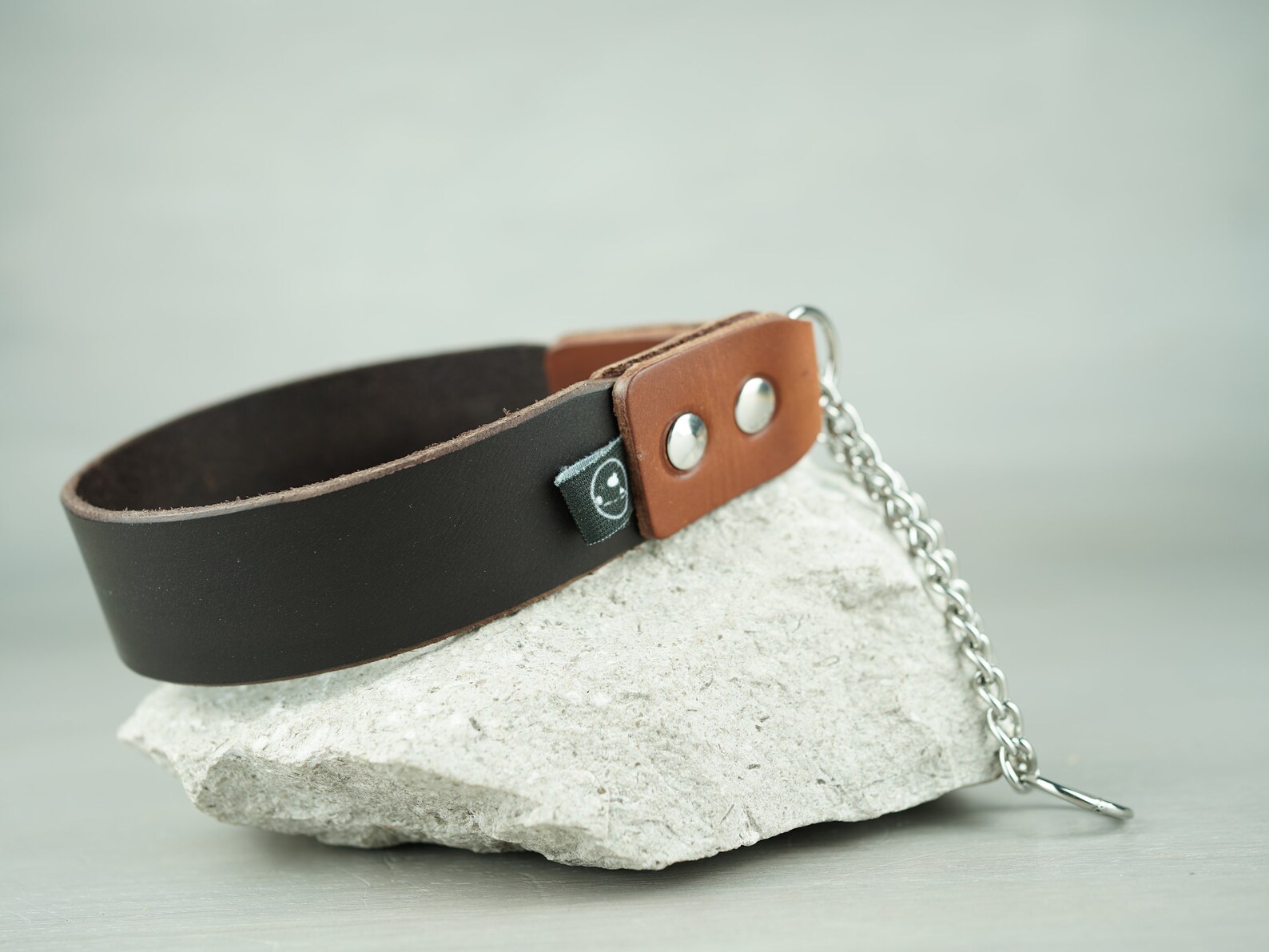 Collier pour chien Martingale collier en cuir brun collier - Etsy France