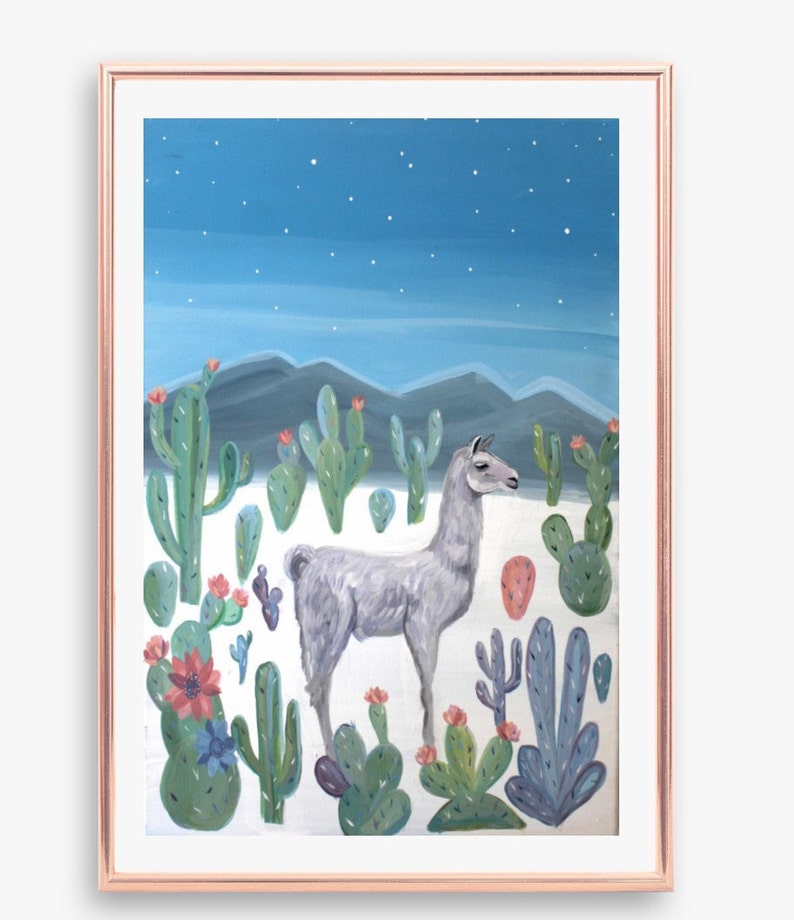 Lama Original Art Print Lama Home Decor Lama Gift - Etsy Canada