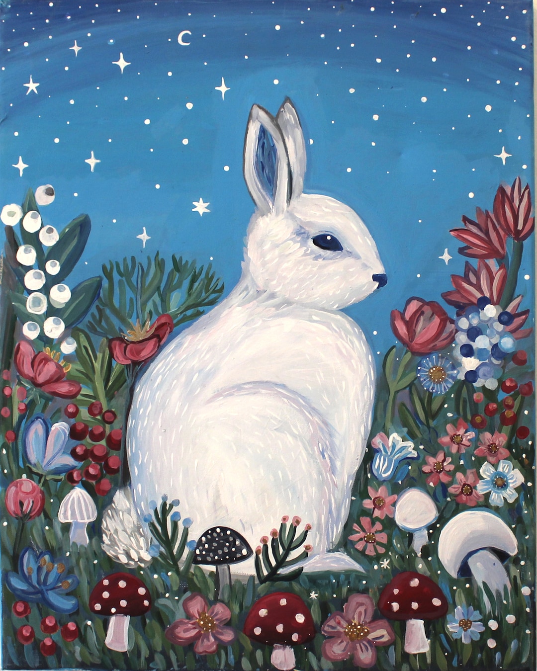 White Rabbit Art, Rabbit Art, Rabbit Painting, Bunny Art, Bunny ...