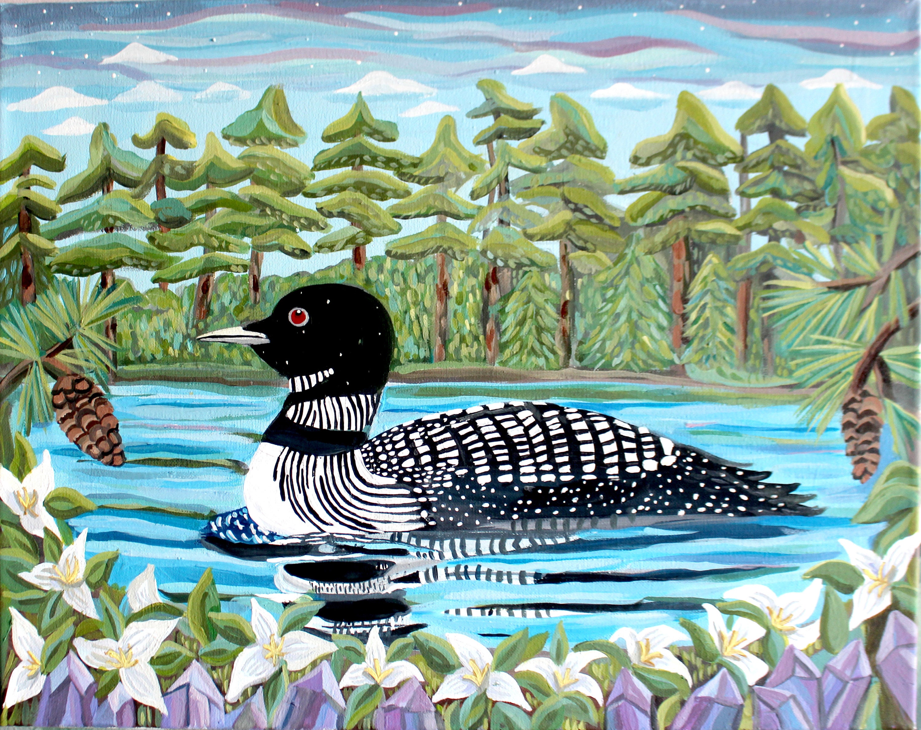 Loon Art Print Loon Wall Art Ontario Wall Art Bird Art - Etsy