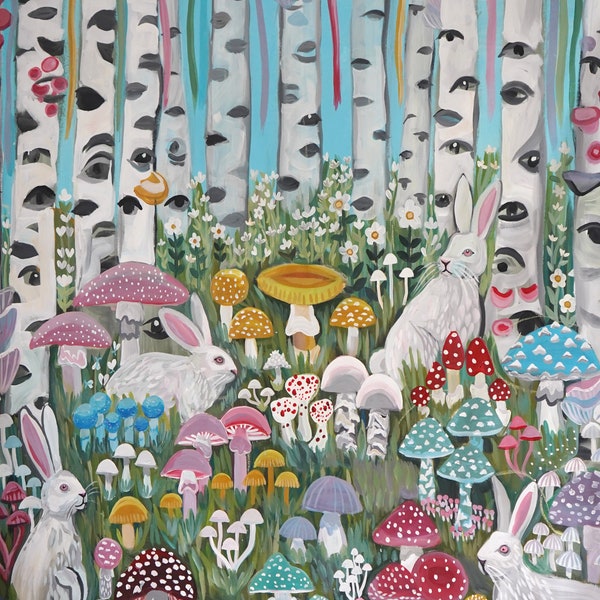 White Rabbit Art - Etsy
