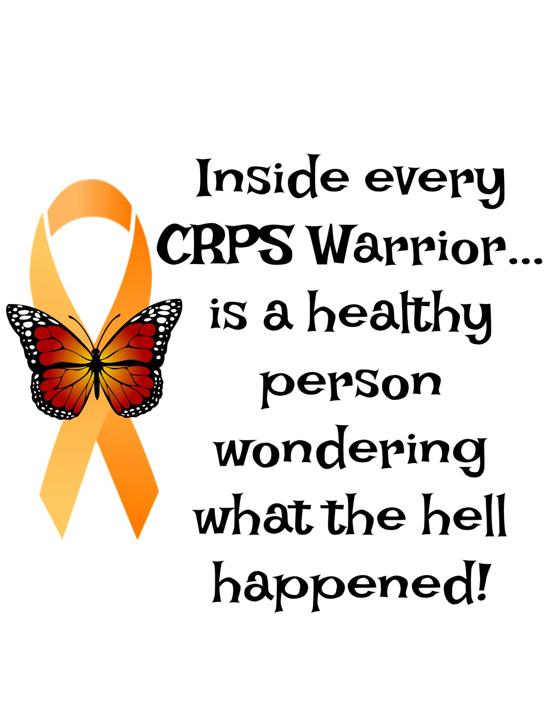 CRPS Warrior Svg Design File, Cricut Printable Instant Digital Download ...