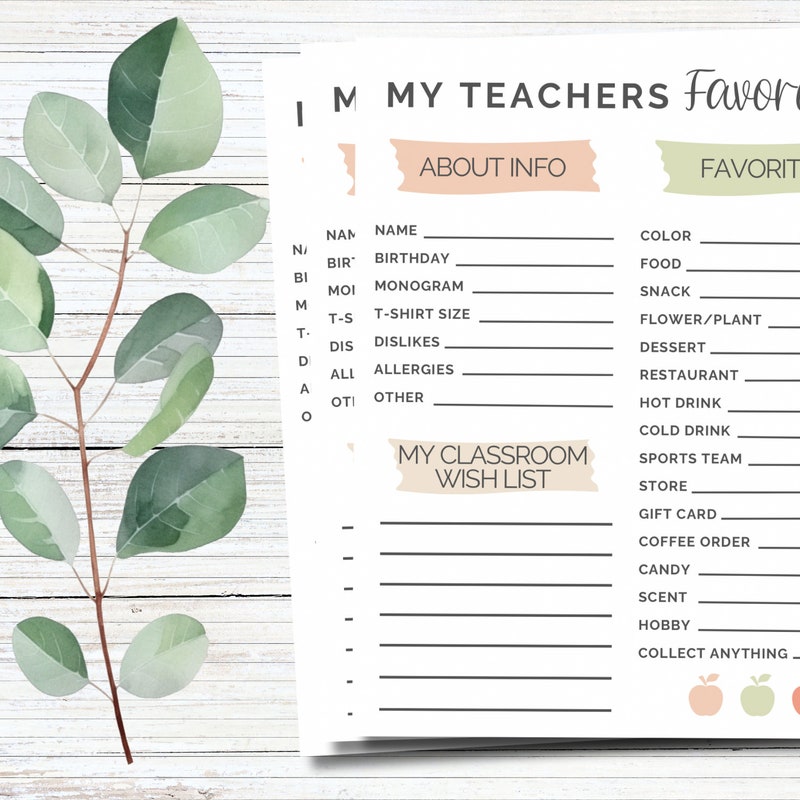 Teacher Favorite Things - Etsy