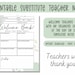 Substitute Teacher Welcome Back Note Printable - Etsy