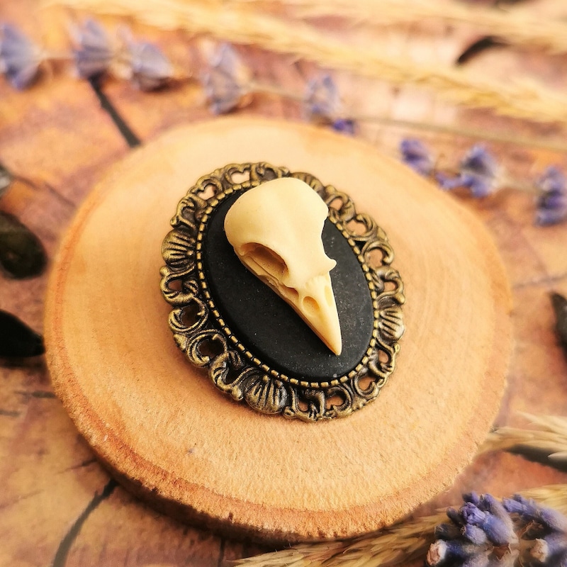 Skull Brooch - Etsy