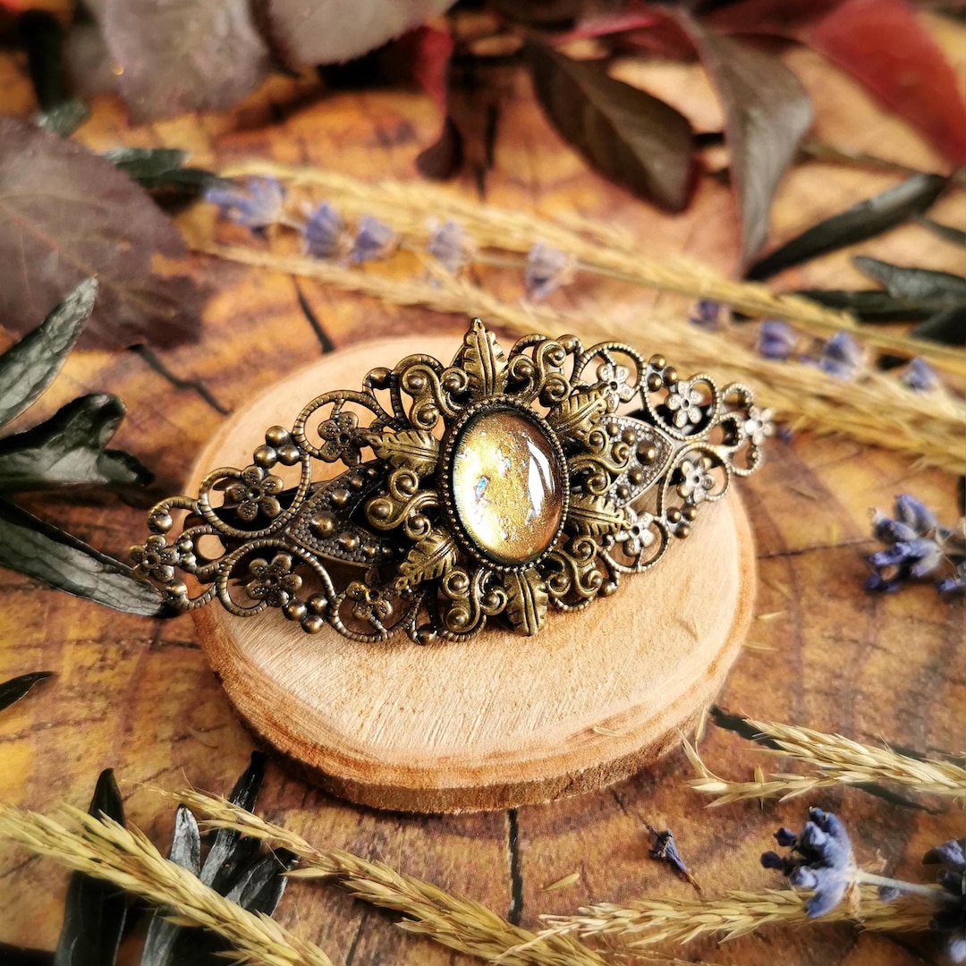 Hair Clip Bronze Victorian Hair Accessory and Hair Clip for Steampunk ...