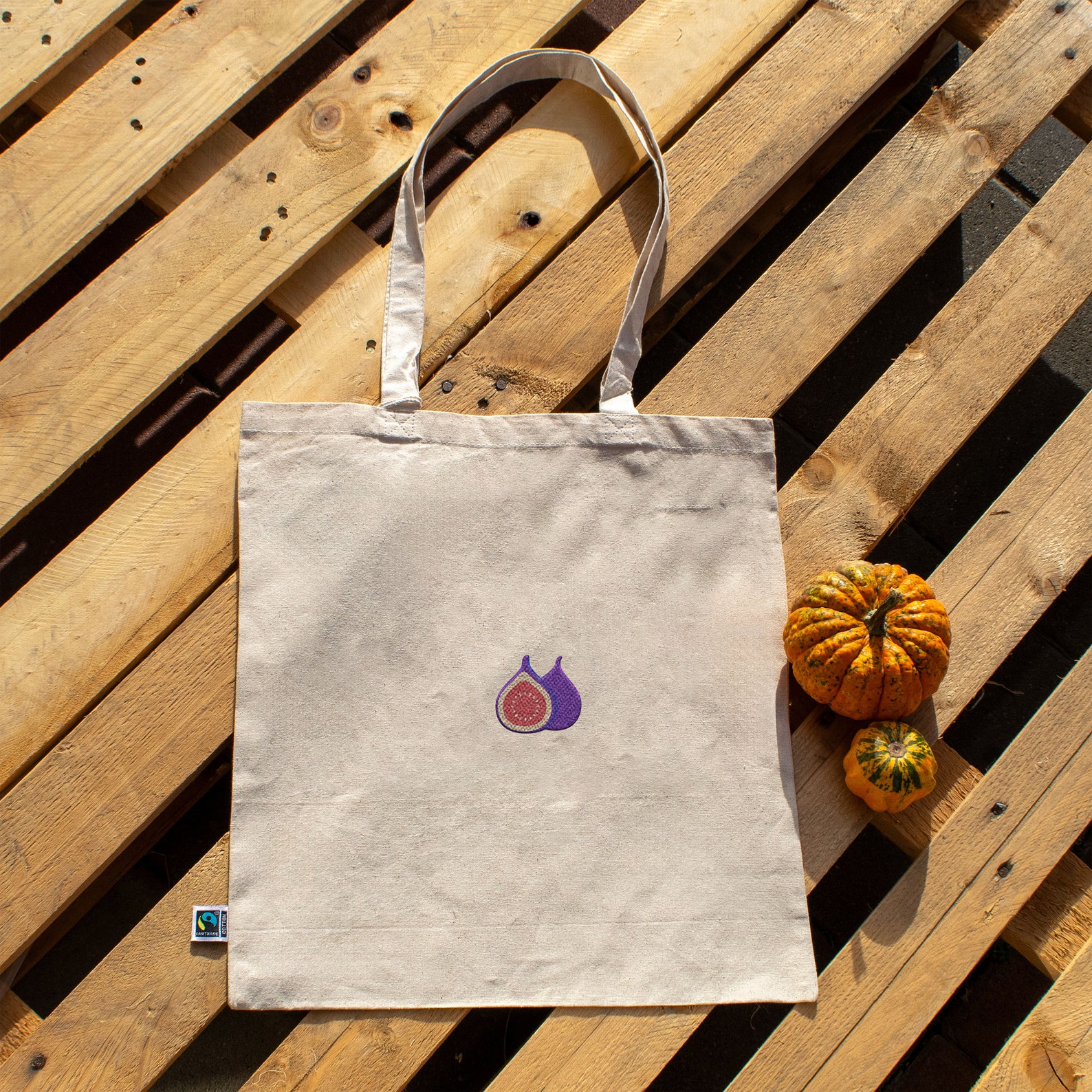 Fig Embroidery Bag, Canvas Tote Bag, Fruit Tote Bag, Shopping Cotton ...