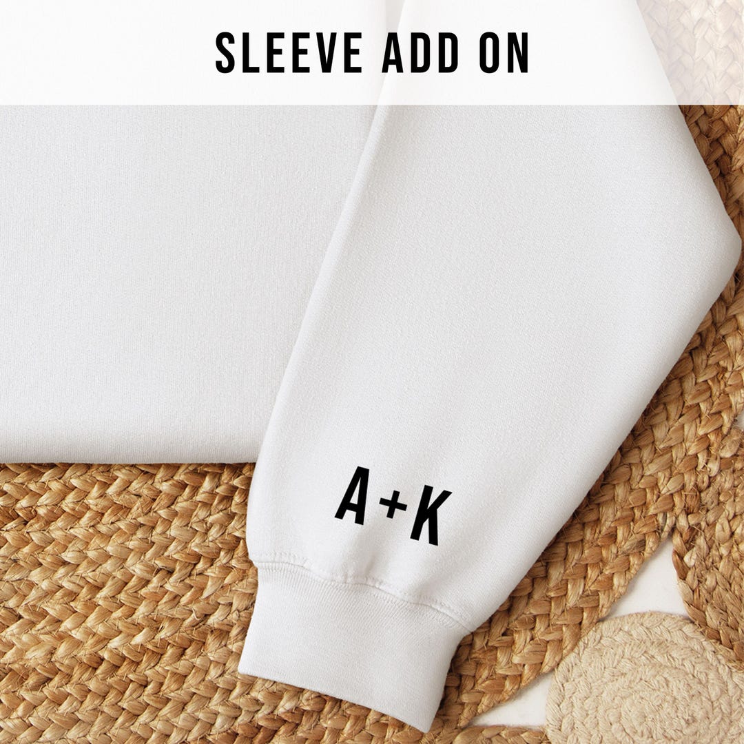 Sleeve Embroidery Add-on: Custom Text Personalization Upgrade - Etsy
