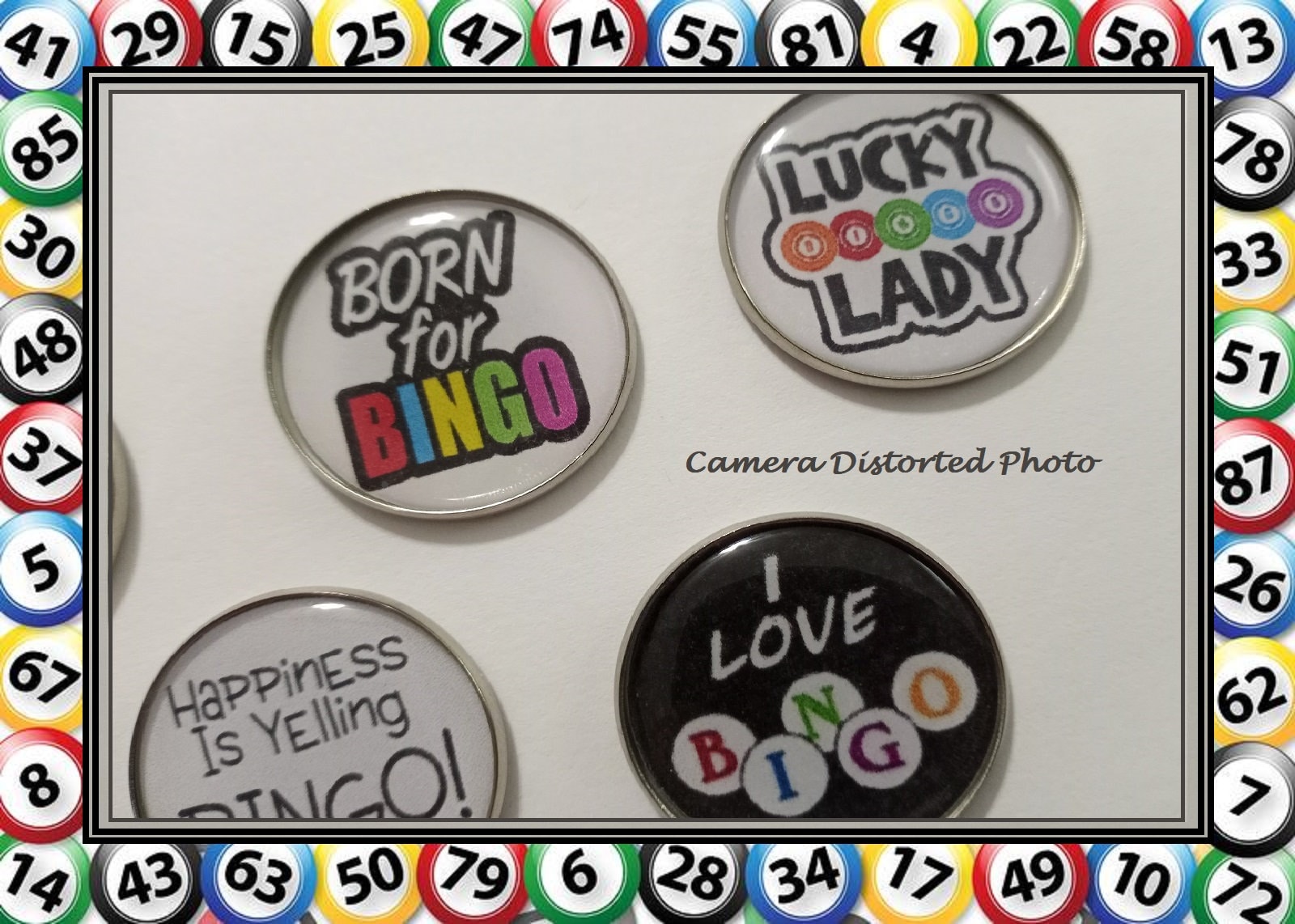 Bingo Buttons Lucky Number Bingo Buttons Lucky Lady Bingo Button Bingo ...