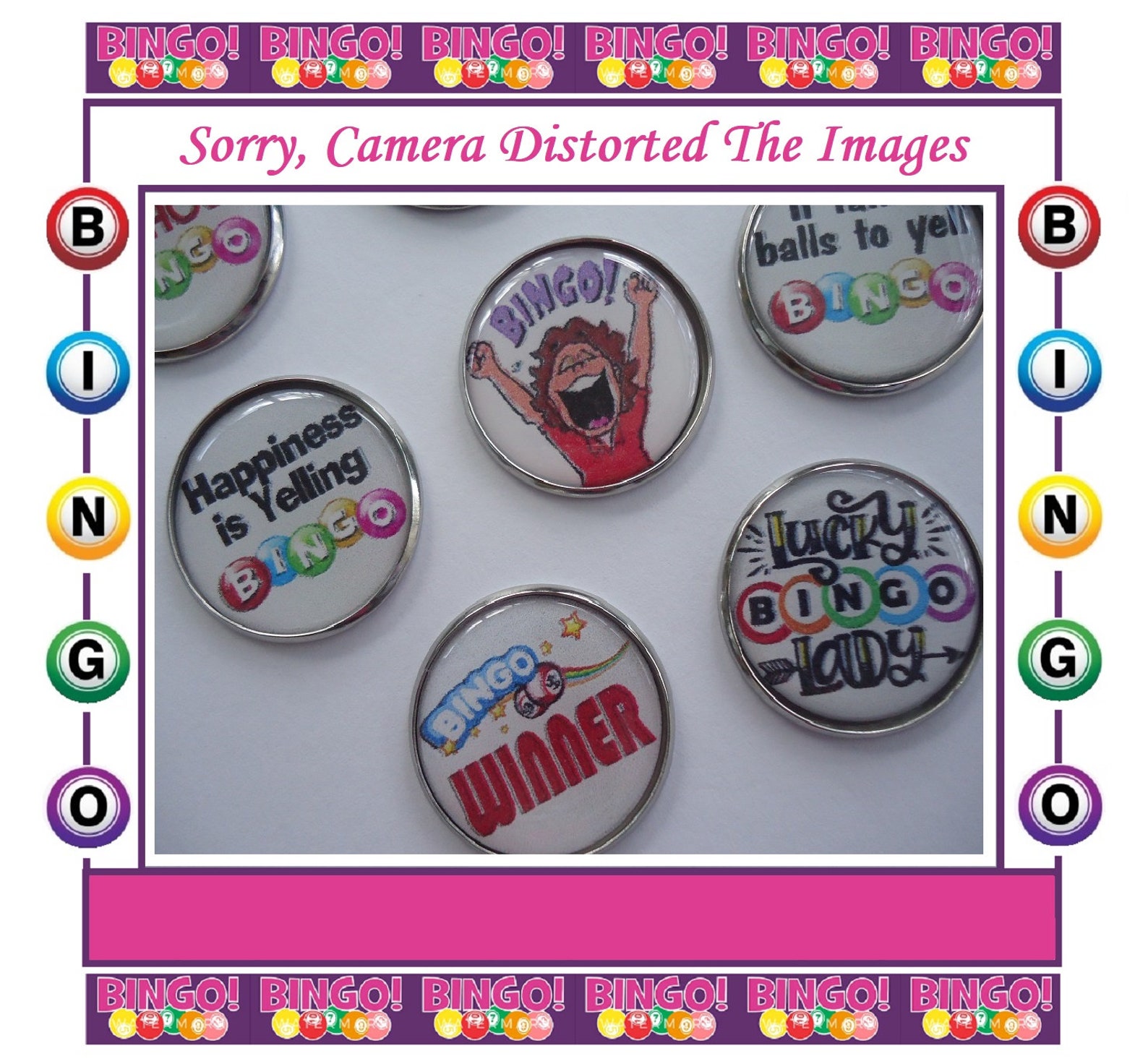 Bingo Buttons Lucky Number Bingo Buttons Lucky Bingo Winner Lucky Bingo ...