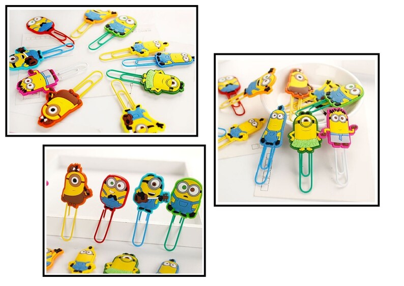 Minions Paper Clips Office Accessories Gift 10 Minion Paper - Etsy