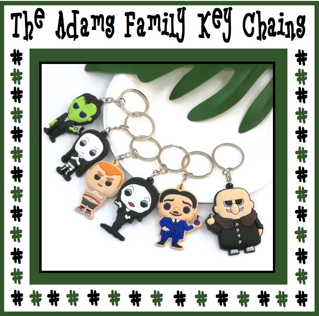 Addams Family Key Chains Key Rings Great Kids Goody Bag Party Favors ...