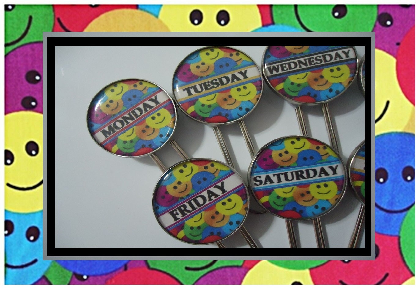 Emoji Days of the Week Paper Clips Super Sweet Office Accessories ...