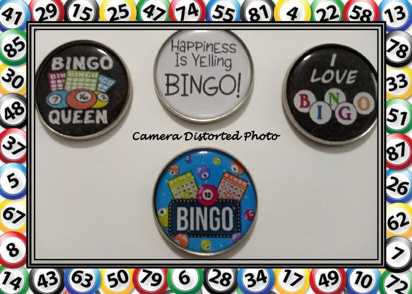 Bingo Buttons Lucky Number Bingo Buttons Lucky Lady Bingo - Etsy