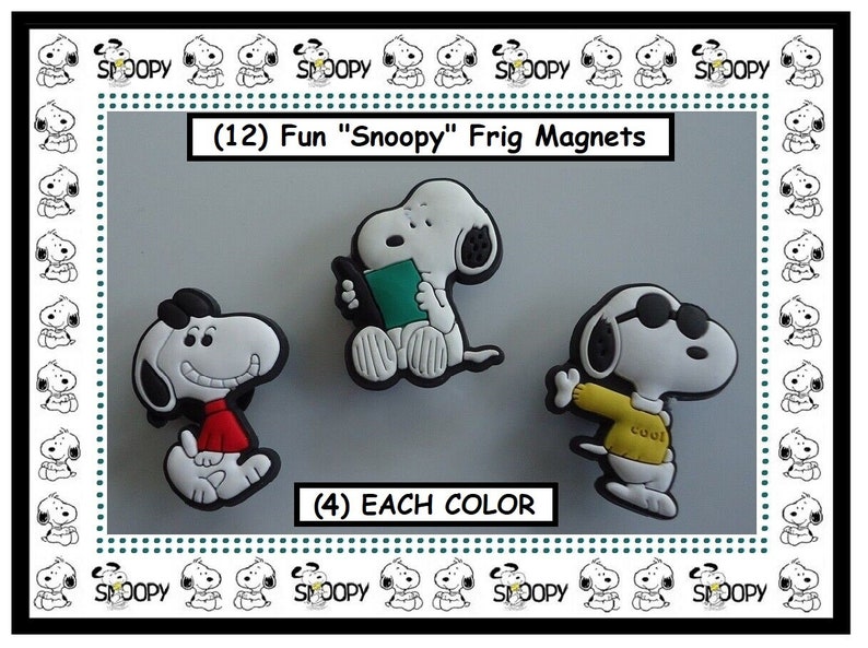 Snoopy Magnets, Soft Silicone Fridge Magnets, Office Gifts - Etsy