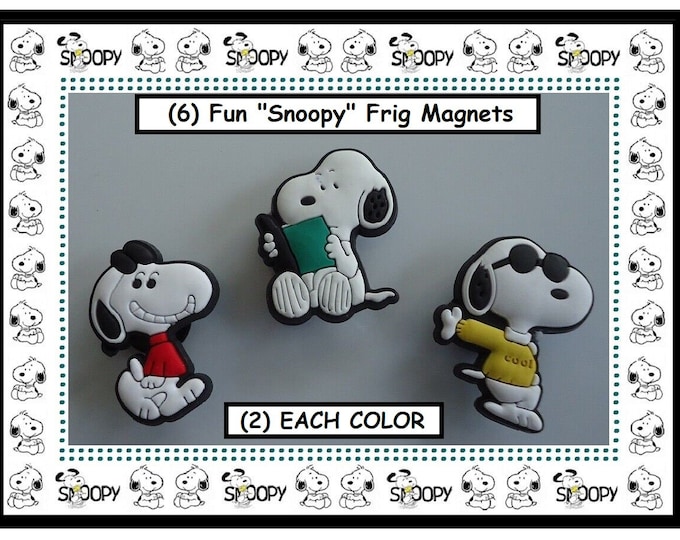 Snoopy and Red Dog House Magnet Polymer Clay Charlie Brown Refrigerator ...