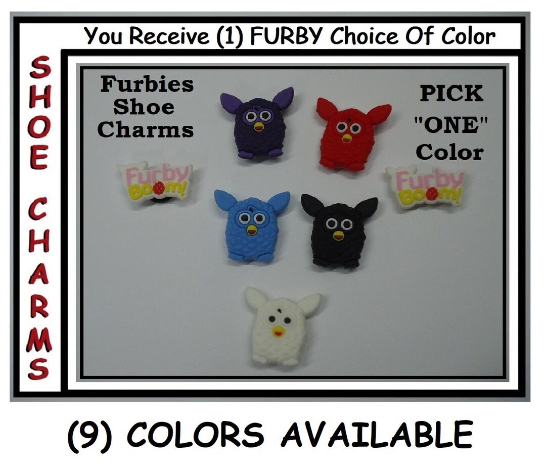 Vintage Nostalgic 90's Furby Shoe Charm Pick (1) Silicone Shoe Charms ...