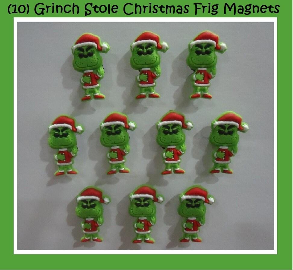 Grinch Magnets Frig Magnets Christmas Magnets the Grinch Stole ...