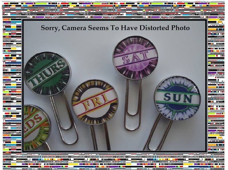 Paper Clips Days of the Week Cool Office Gift BFF Gift Teacher Gift (7 ...