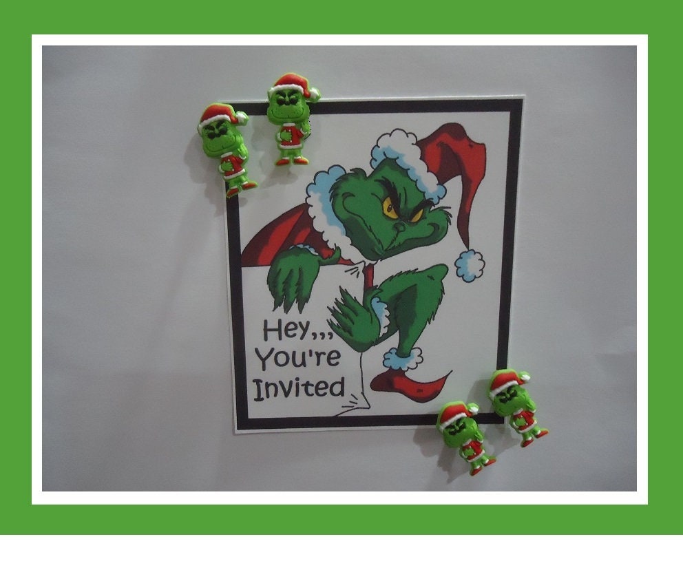 Grinch Magnets Frig Magnets Christmas Magnets the Grinch Stole ...