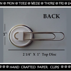 Paper Clips Days of the Week Cool Office Gift BFF Gift Teacher Gift (7 ...