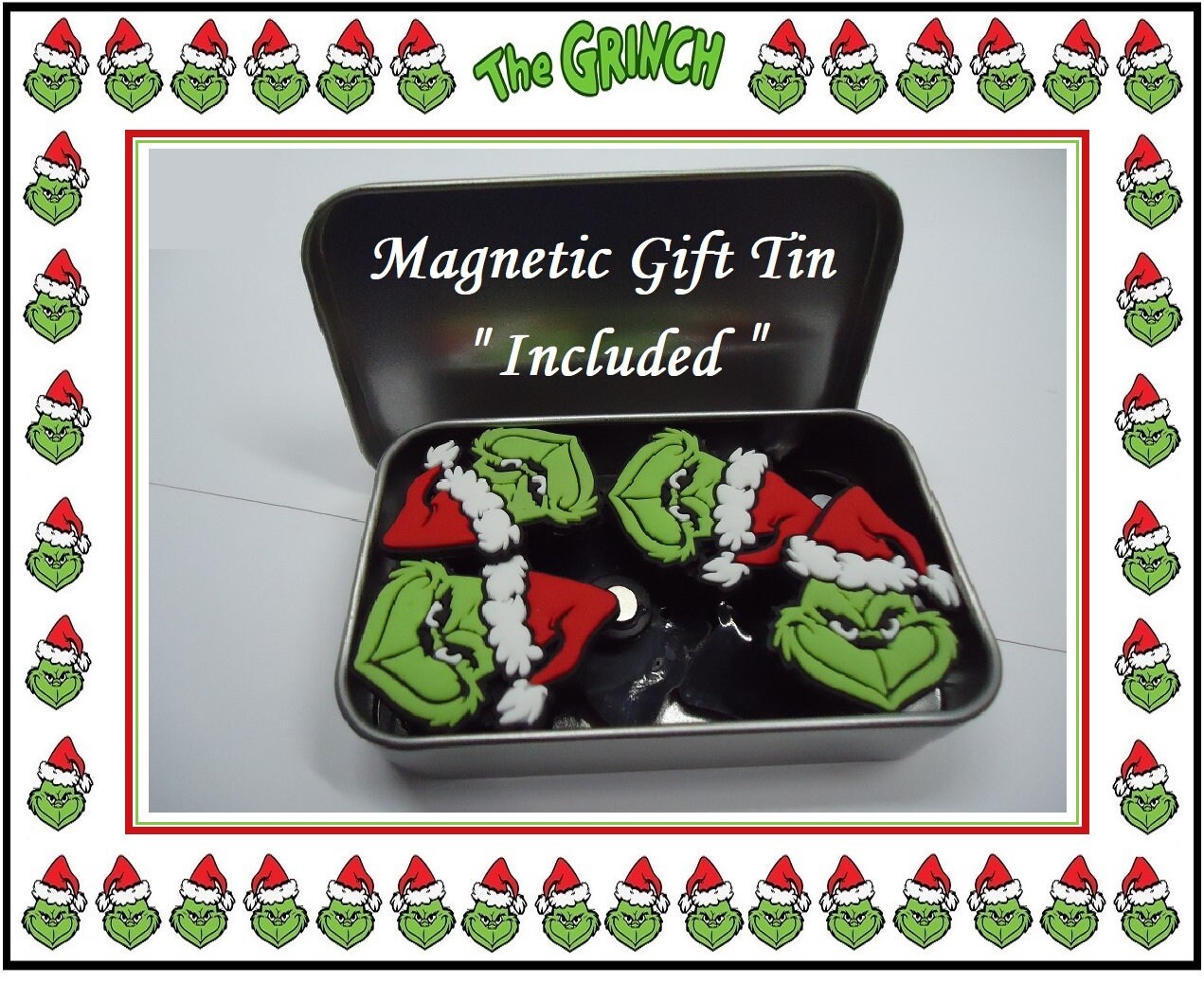 10 Grinch Magnets Frig Magnets Christmas Magnets the Grinch Stole ...