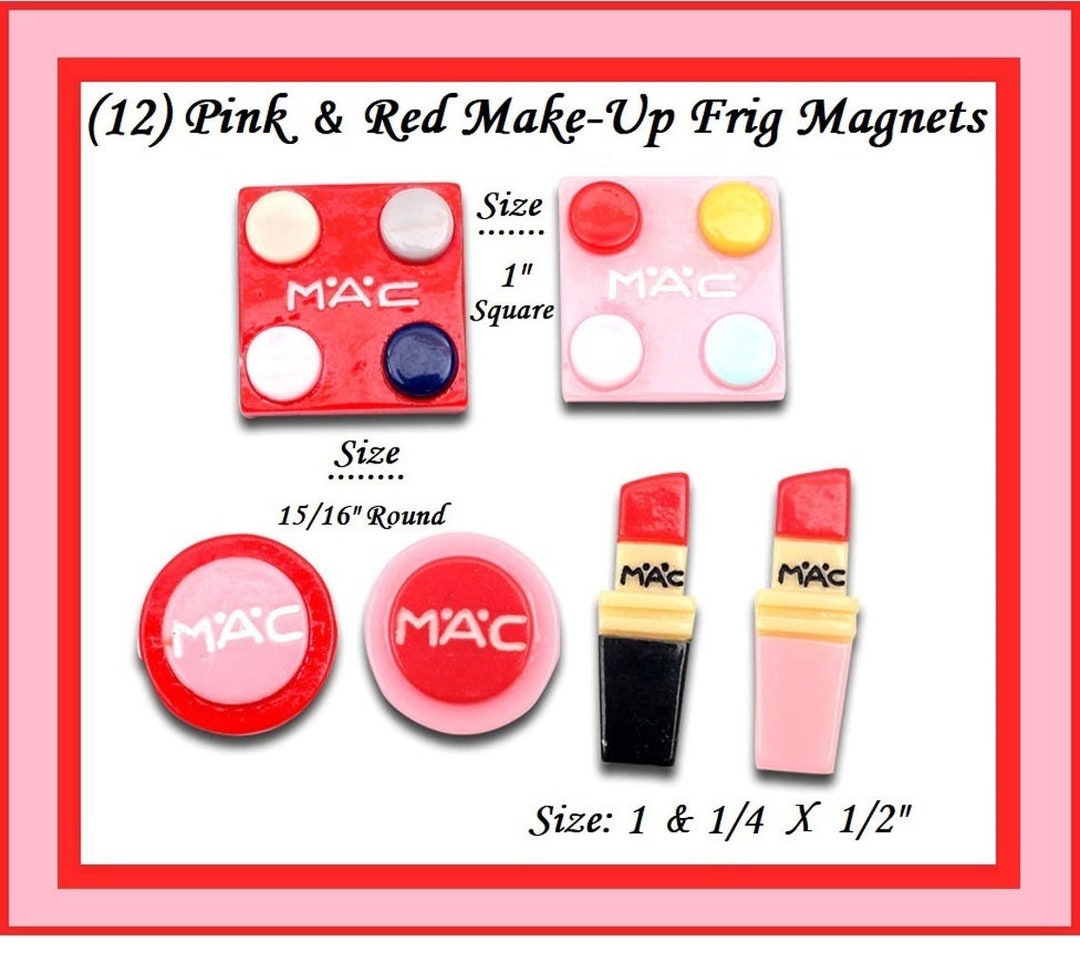 Makeup Frig Magnets Lipstick Magnets Eye Shadow Magnet Blush Magnet ...