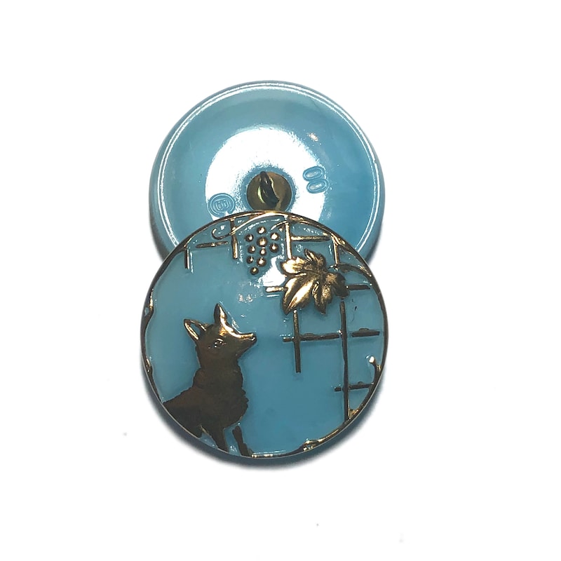 Blue Glass Buttons - Etsy