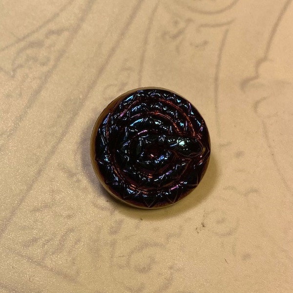 Black Glass Buttons - Etsy