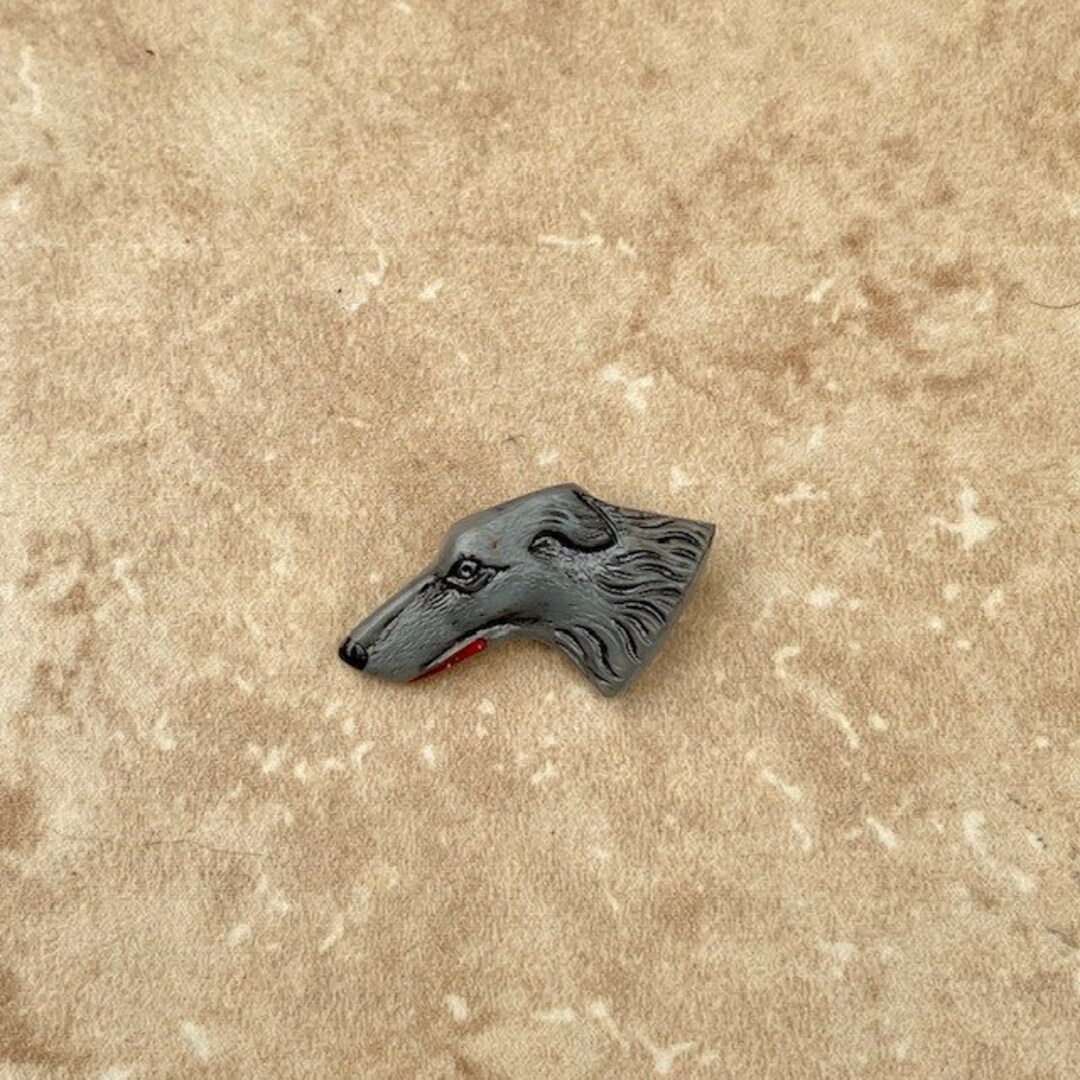 Dog, Zise 12 or 27mm Borzoi,gray and Black - Etsy