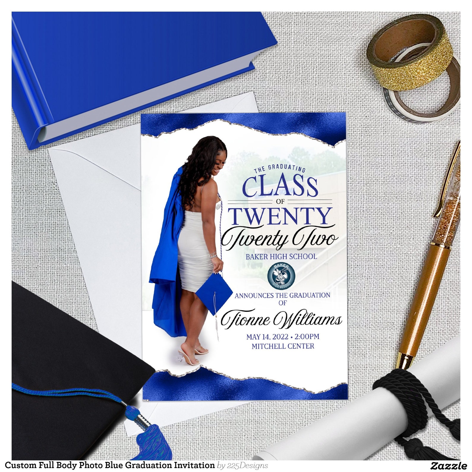 Custom Photo Graduation Invitation Full Body - Etsy