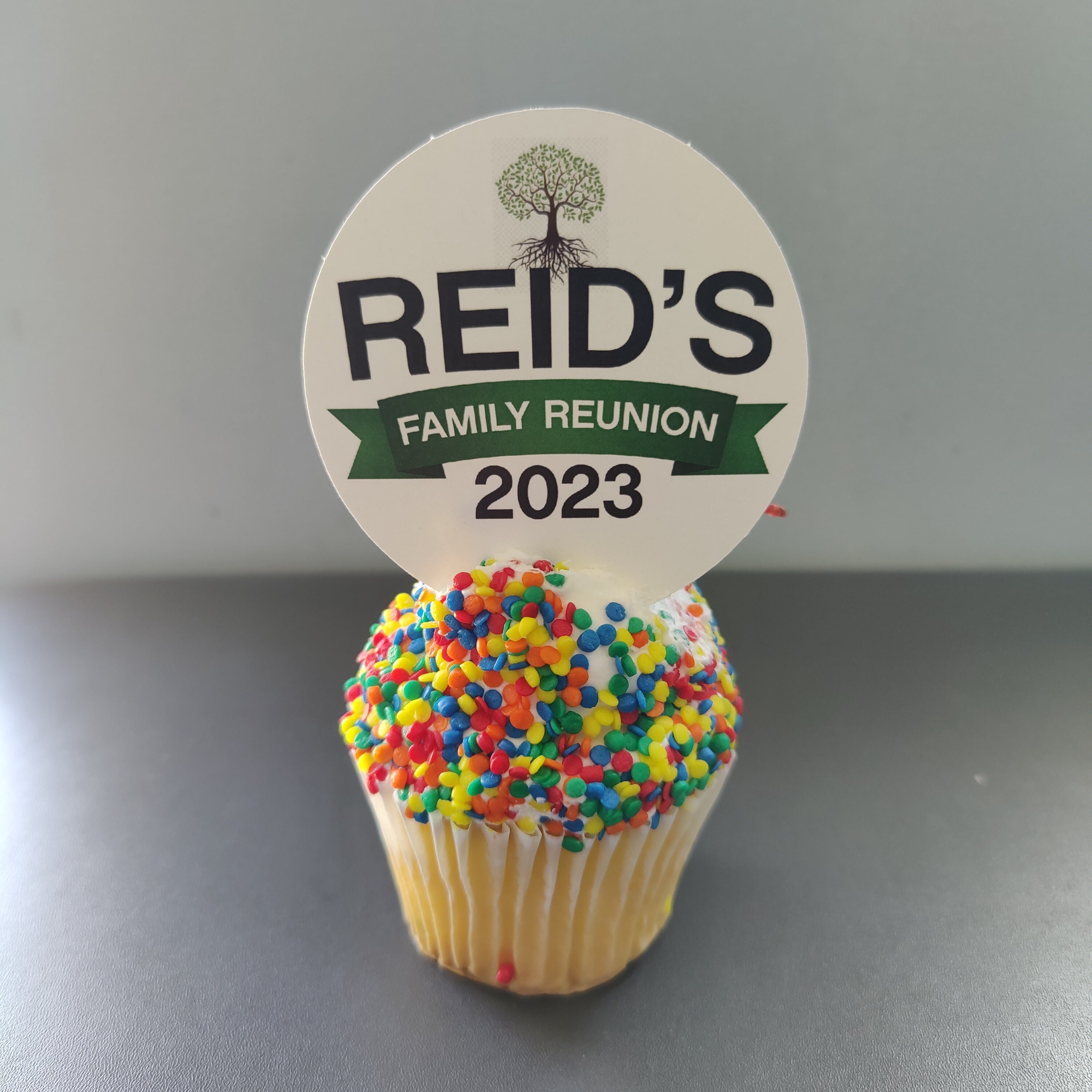 Custom Reunion 3inch Cardstock Cupcake Toppers in Quantities of 12 - Etsy