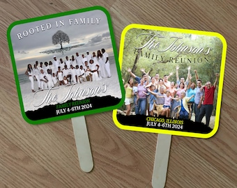 Personalized Family Reunion Hand Fans Family Reunion Favor Hand Fans ...