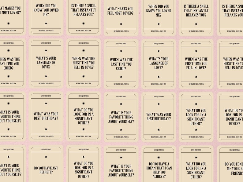Printable Date Night Cards | Relationship Conversation Starters ...
