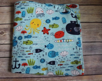 Blue Fish Blanket - Etsy