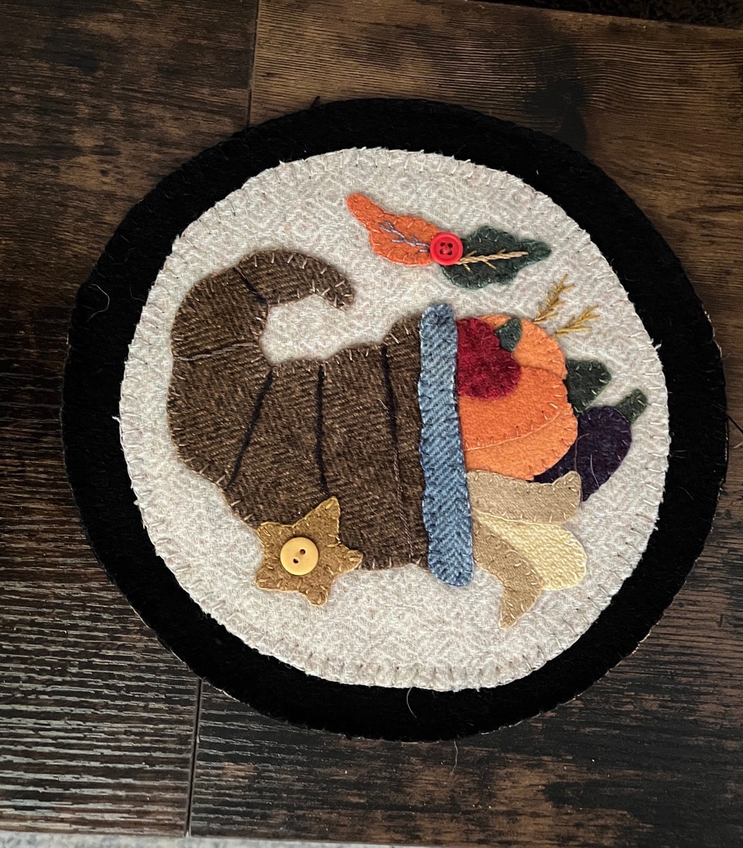 Cornucopia Wool Table Mat - Etsy