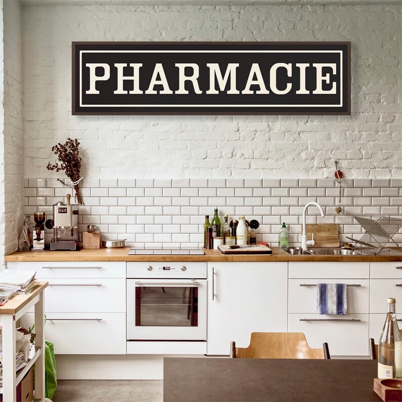 VINTAGE PHARMACIE SIGN Fine Art Print Rustic Art Farmhouse - Etsy