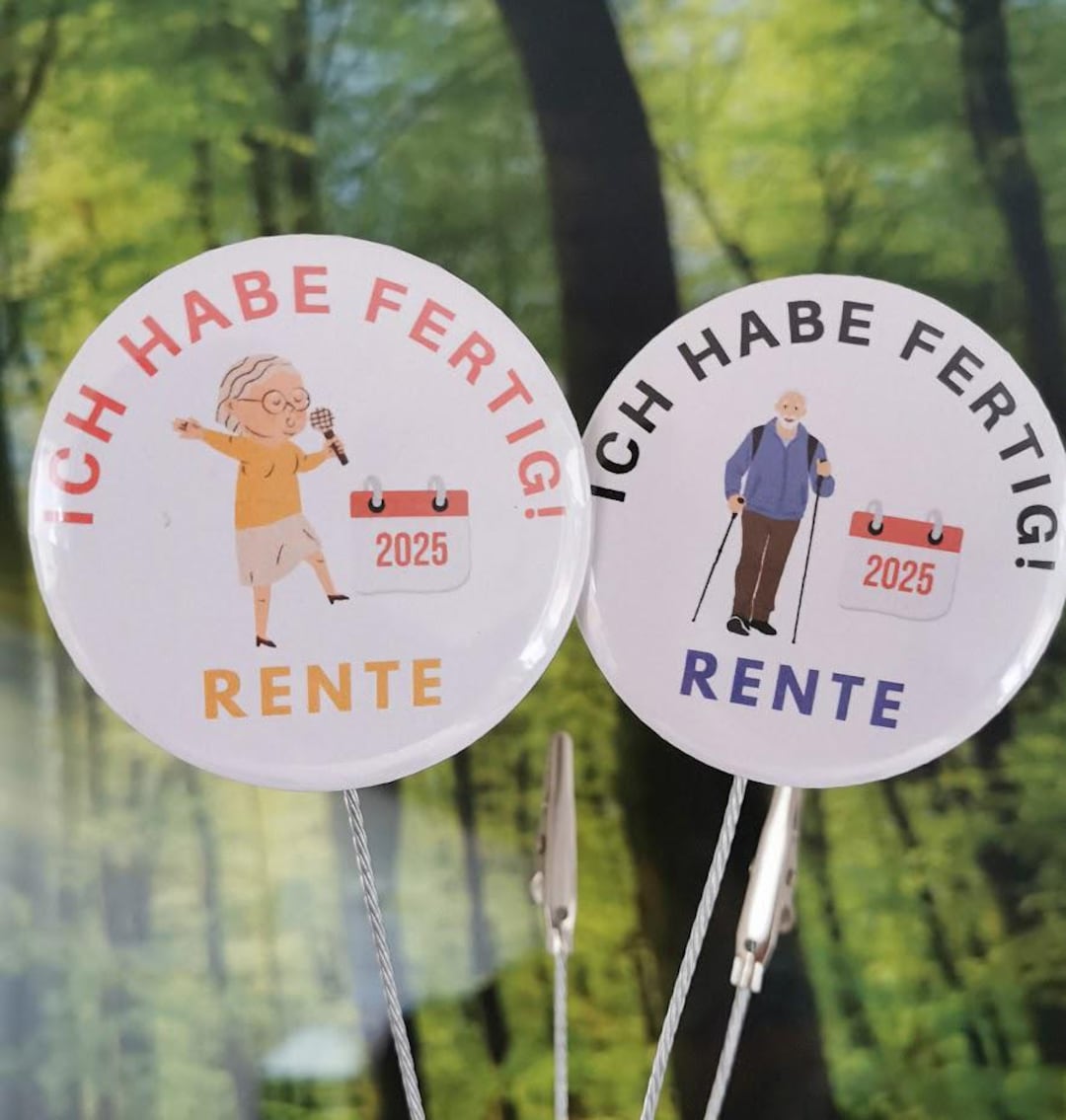 Pinback Button Retirement Gift Farewell Colleagues 59 Mm Button Pin ...