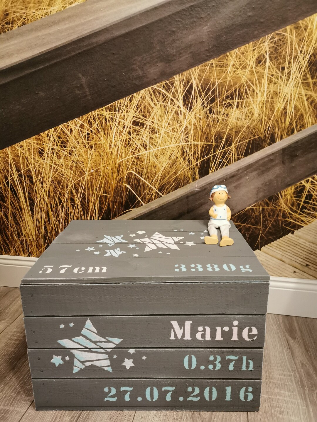 Mourning Box Star Child, Mourning Aid, Memory Box, Personalized Name ...