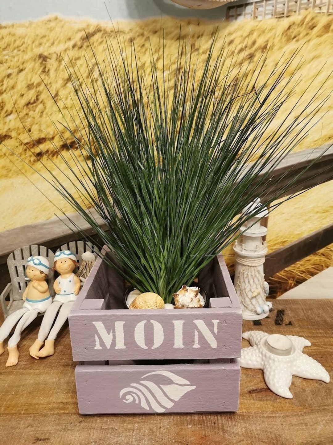 Hello Shell Empty Wooden Box Vinegar and Oil Kitchen - Etsy